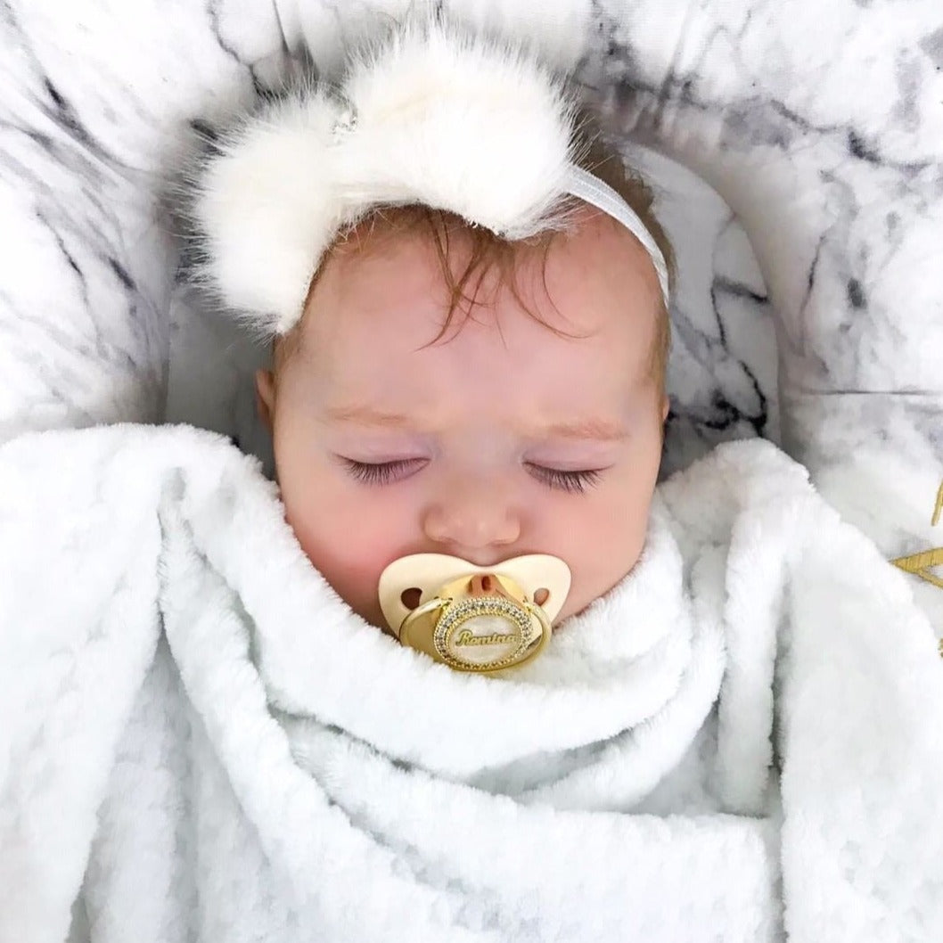 Personalised Bling Dummy and Clip