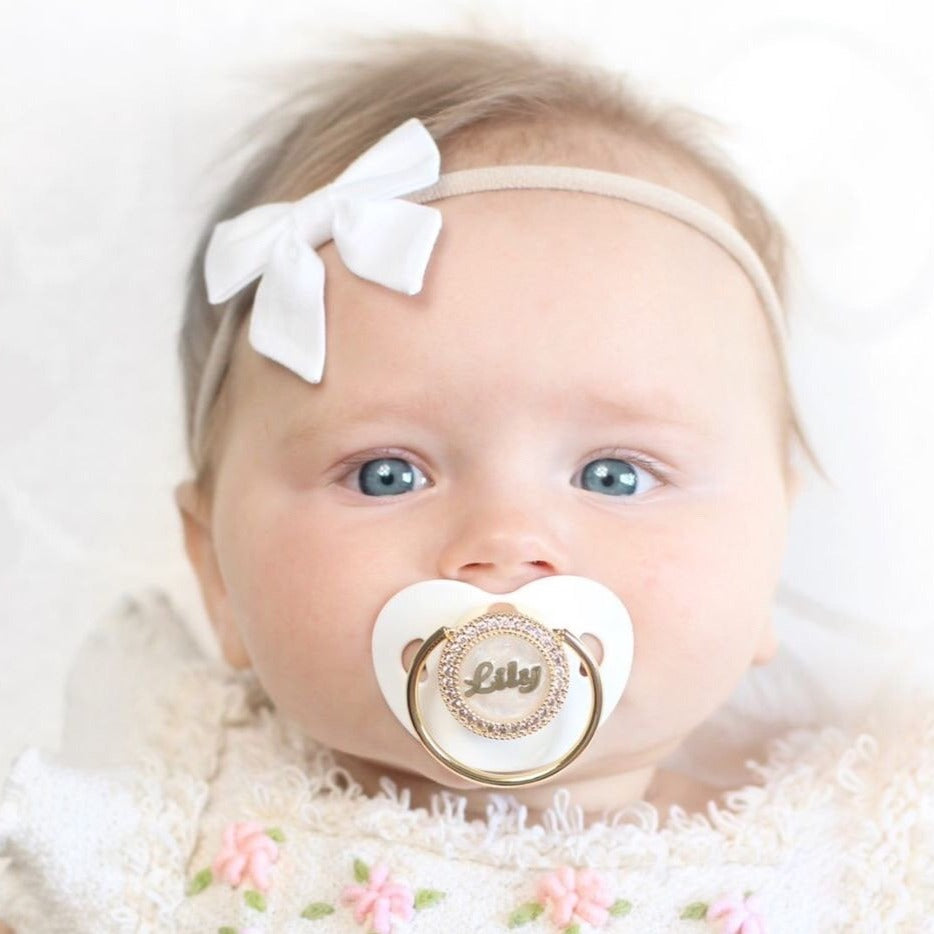 Personalised Bling Dummy and Clip