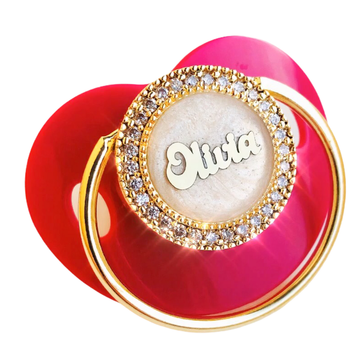 Psrsonalised Bling Dummy and Clip